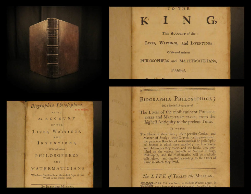 1764 Martin Biographies Locke Isaac NEWTON Kepler Galileo Albert Magnus ...