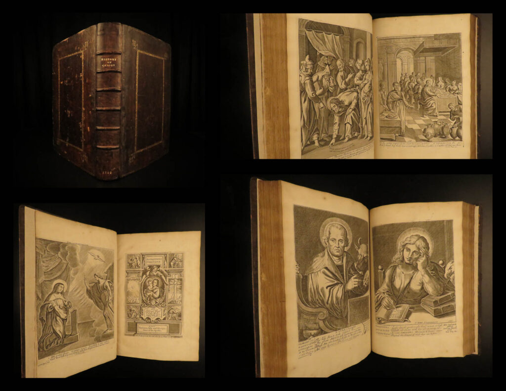 1703 ILLUSTRATED Bible Art JESUS & Apostles William Cave Church Fathers ...