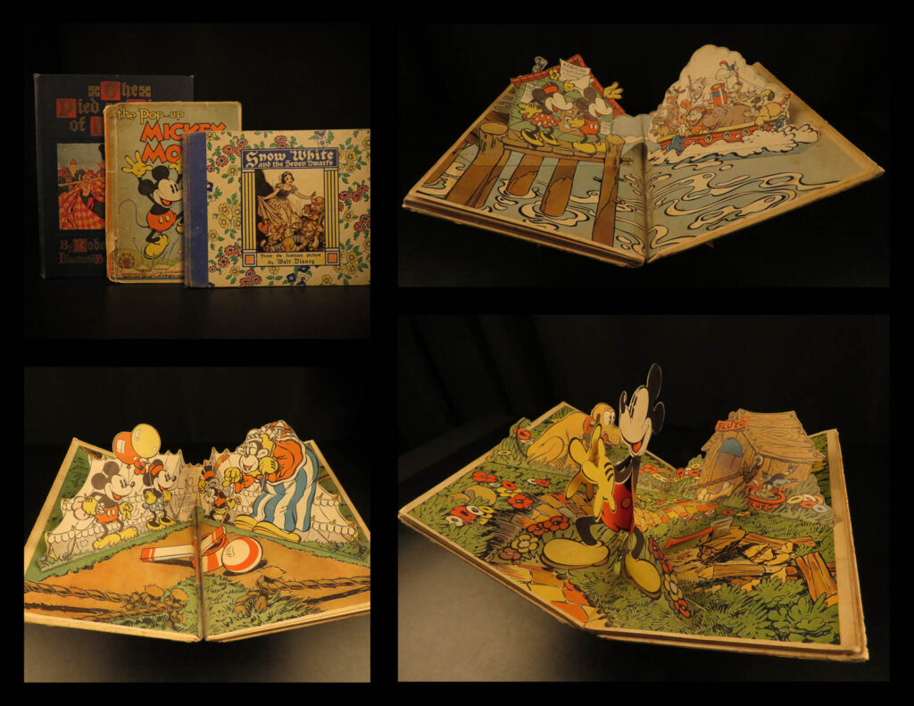 1910 DISNEY Mickey Mouse Children’s Books Snow White Illustrated Pied ...
