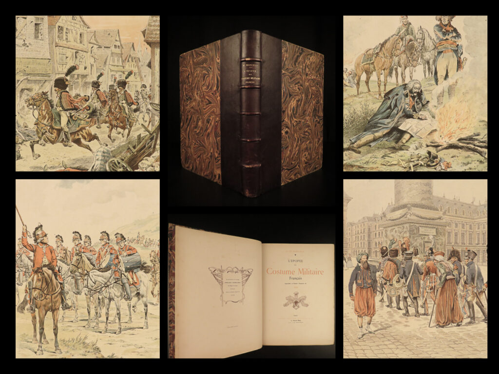 1898 French Military Costume & Clothing Battle Scenes FRANCE Bouchot ...