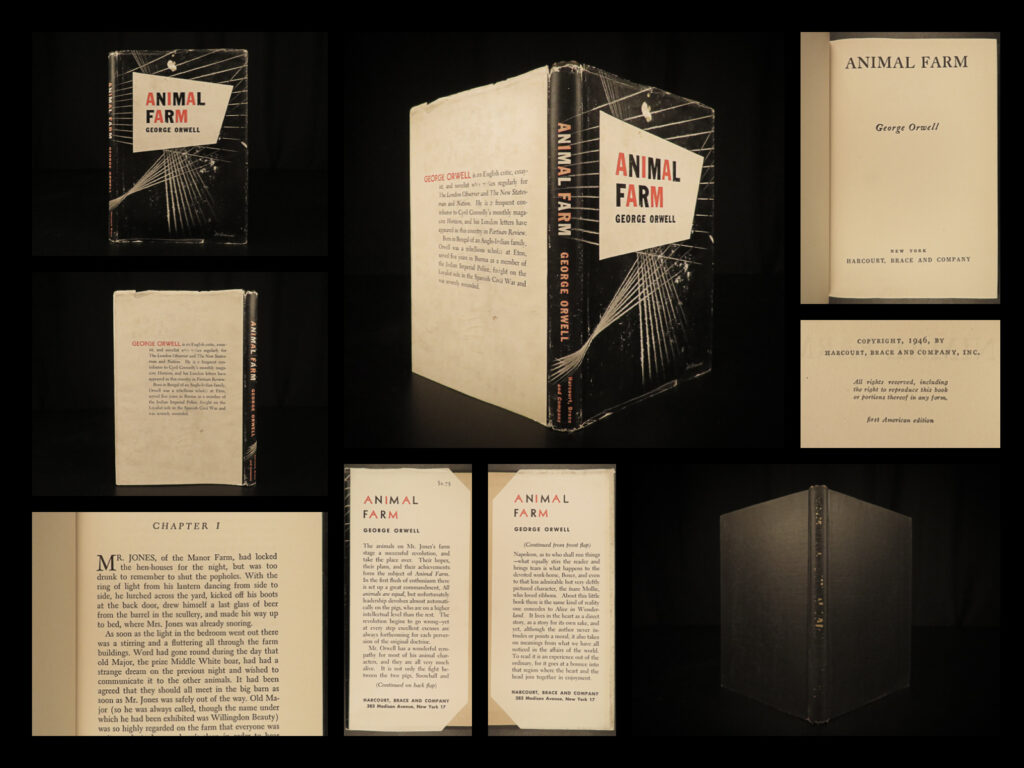 1946 1ed Animal Farm George Orwell Bolshevik Revolution Dystopian ...