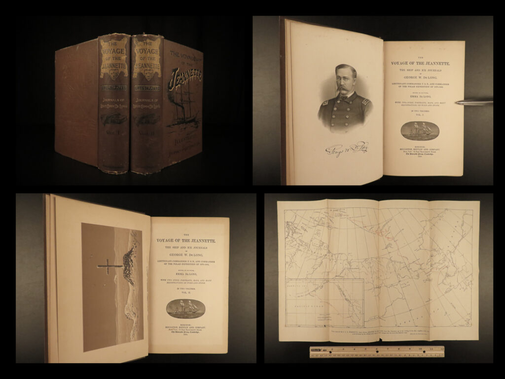 1884 ARCTIC Voyage of USS Jeannette DeLong Polar North Pole Shipwreck ...