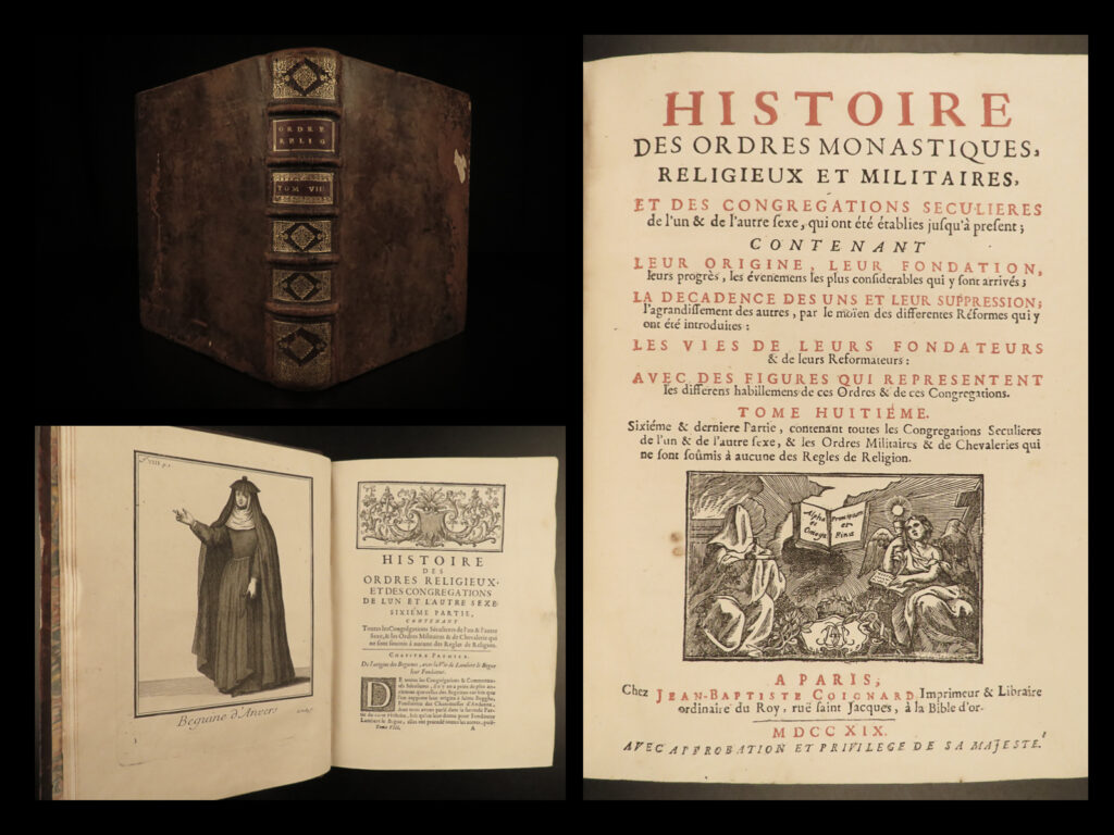 1719 Religious Orders Knights Templar Crusades Franciscan Monk Nun ...