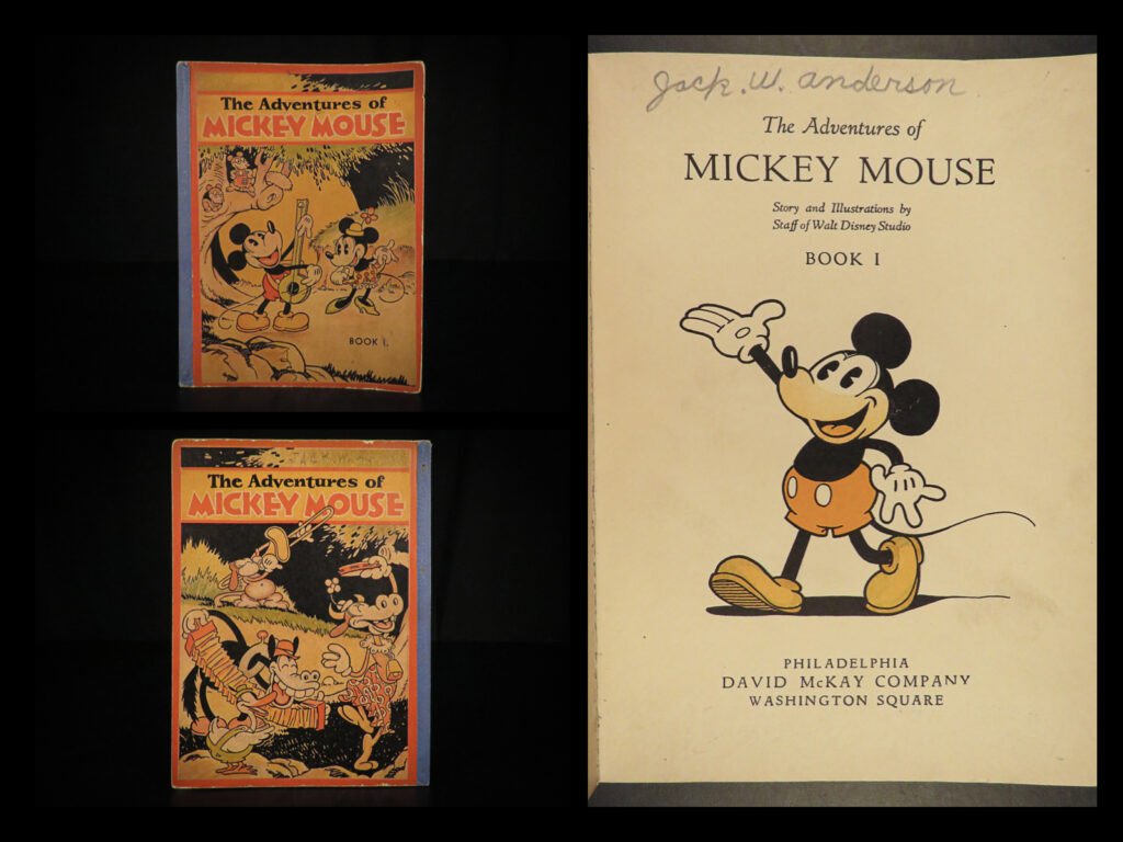 1931 Mickey Mouse 1ed Adventures Walt DISNEY Minnie Mouse Donald Duck ...